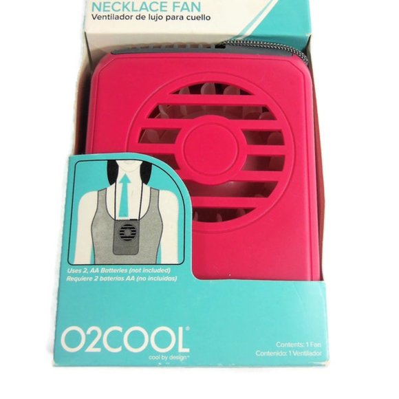 O2COOL | Jewelry | New O2cool Pink Deluxe Necklace Fan | Poshmark